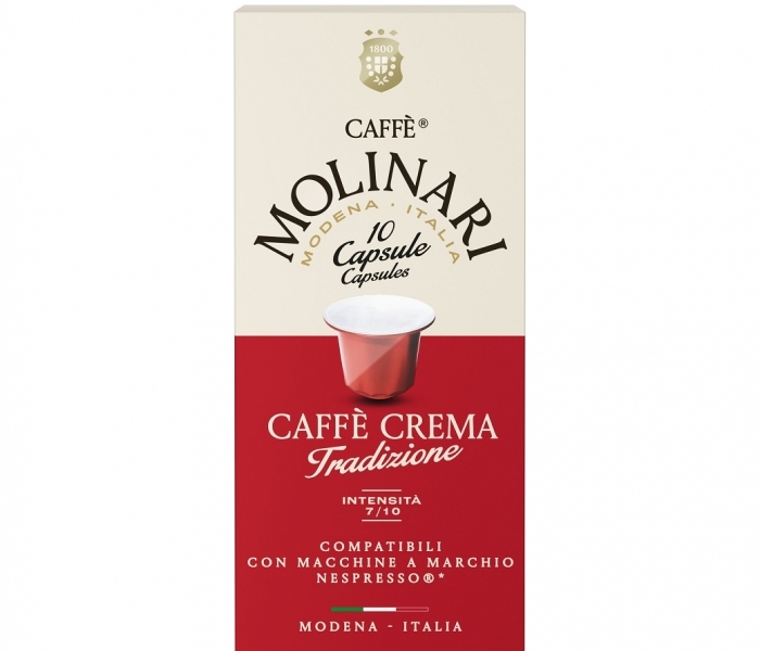 Molinari Caffe' Crema Tradizione Aluminum *Nespresso Compatible Capsule